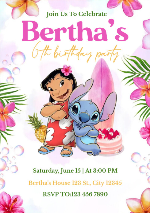 lilo stitch Template | PosterMyWall