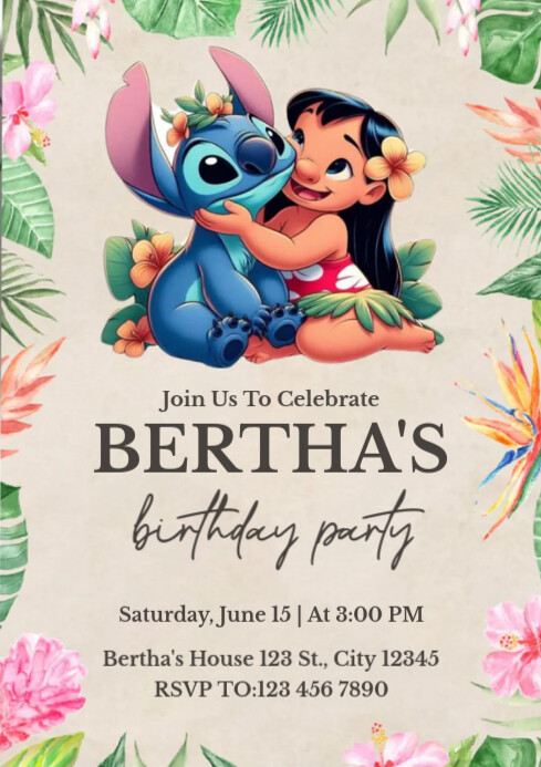 lilo stitch Template | PosterMyWall