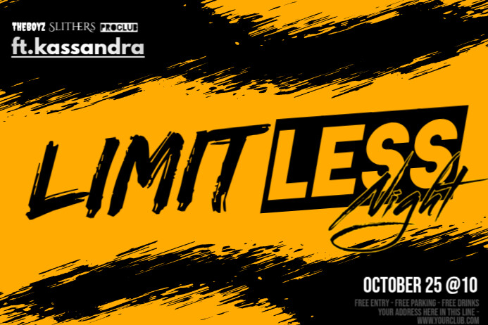 Limit Less Night Template | PosterMyWall