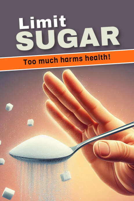 Copy of Limit sugar | PosterMyWall
