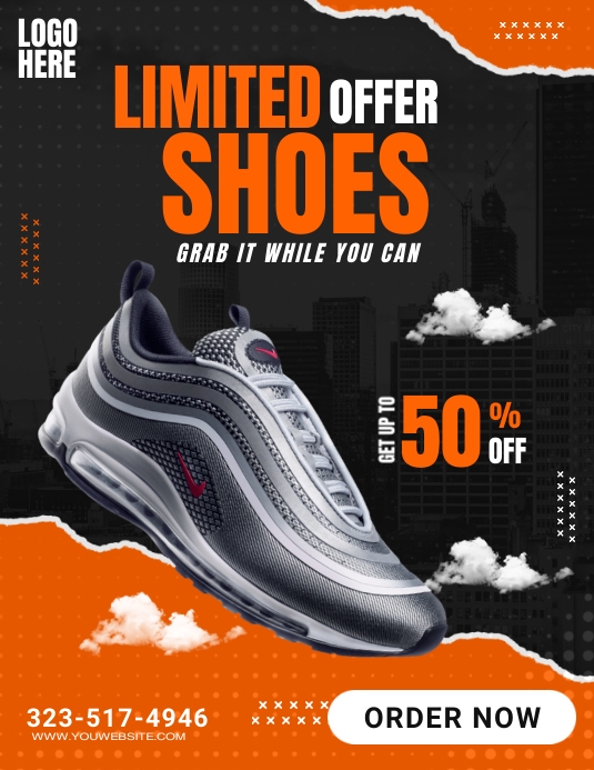 Limited Offer Shoes Template | PosterMyWall