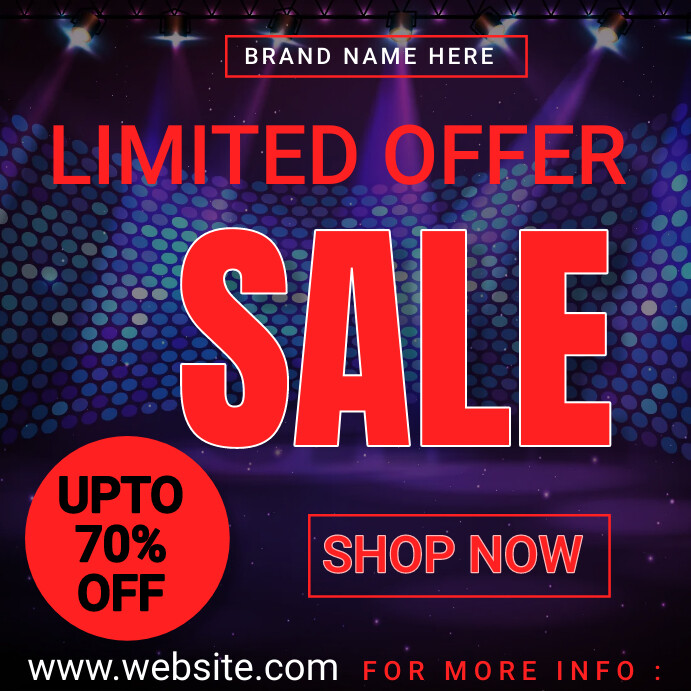 Copy of LIMITED TIME OFFER TEMPLATE | PosterMyWall