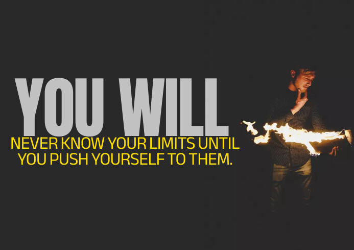 LIMITS AND PUSH QUOTE TEMPLATE | PosterMyWall