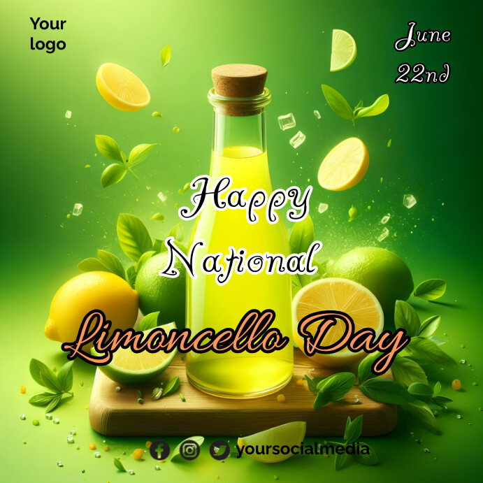 Modèle Limoncello Day Social Media Poster | PosterMyWall