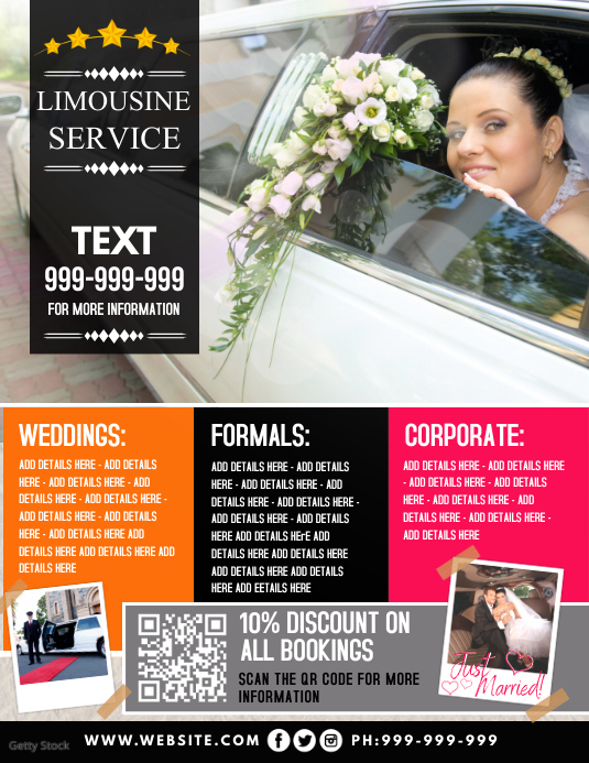 Limousine Service Poster Template | PosterMyWall