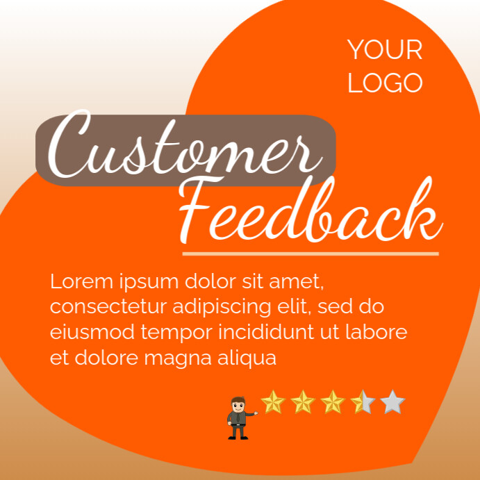 LinkedIn Customer Feedback Post Template | PosterMyWall