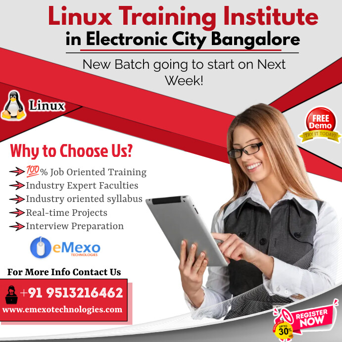 Copy of Linux Training Institute in Electronic City | PosterMyWall