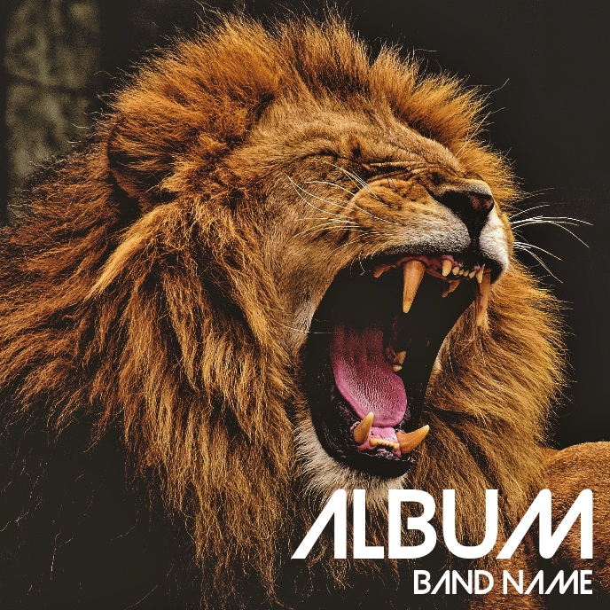 Lion Album cover flyer template | PosterMyWall