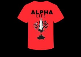 Alpha Life Angel Tshirt Template | PosterMyWall