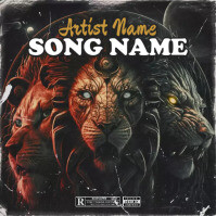 Lion the mixtape cd cover art template | PosterMyWall