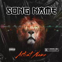 Lion the mixtape cd cover art template | PosterMyWall