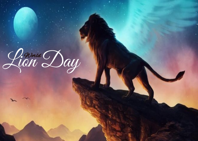 Lion Day Template | PosterMyWall