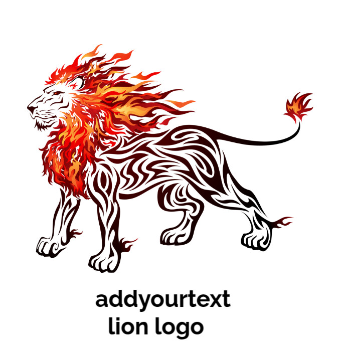 Lion Full Body Logo Template | PosterMyWall