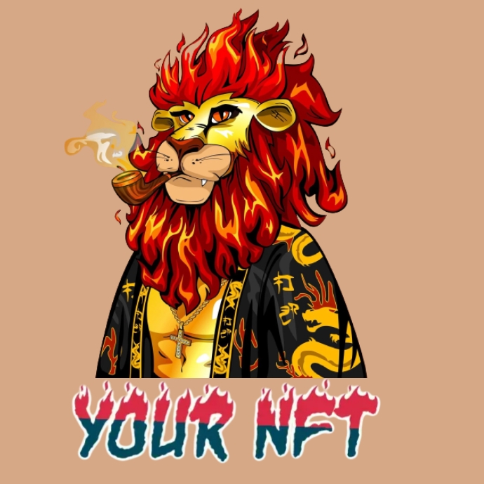 LION NFT ART Template | PosterMyWall