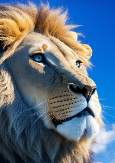 Lion portrait Template | PosterMyWall