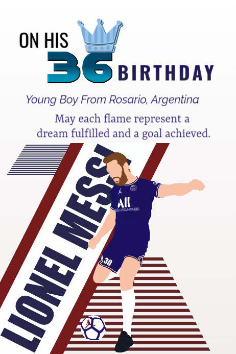 Lionel Messi Template | PosterMyWall