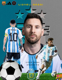 Plantilla de Lionel Messi Football Flyer Template | PosterMyWall