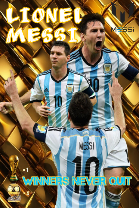 Copy of Lionel Messi Unleashed: Limited Edition Poster for True Fans ...