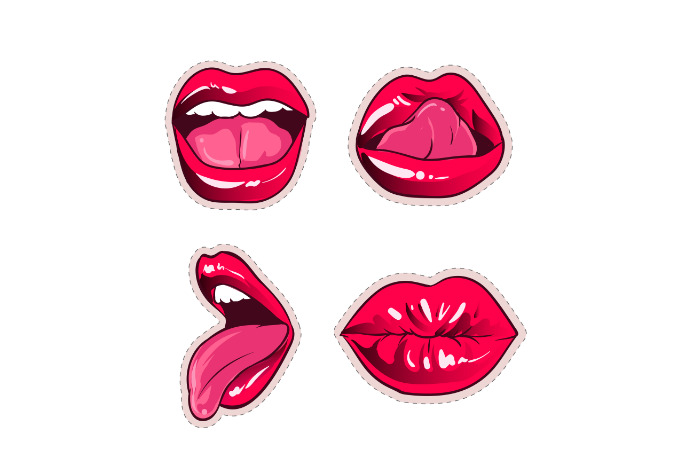 Lip Stickers Template | PosterMyWall