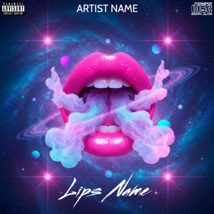 Lips Album Cover Template | PosterMyWall
