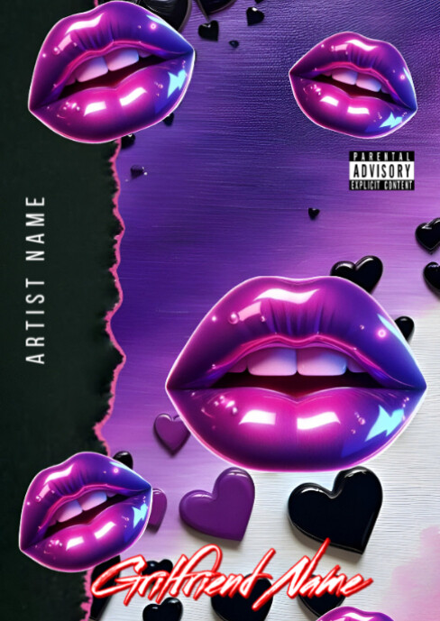 Lips Album Cover Template | PosterMyWall