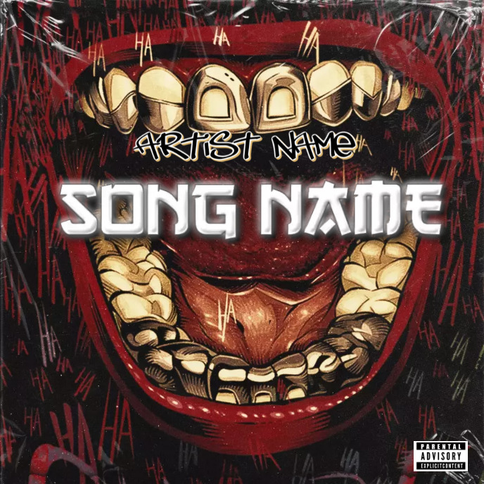 Plantilla de lips Album Cover music art trap mixtape rap | PosterMyWall