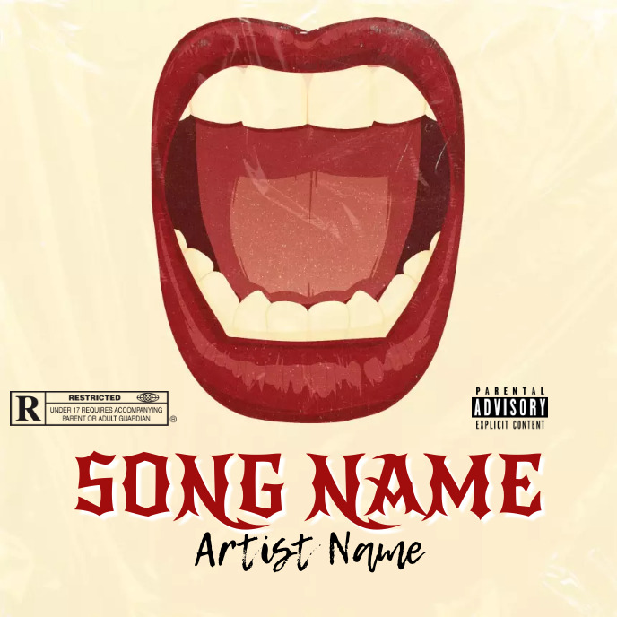 lips Album Cover music art trap mixtape rap Template | PosterMyWall
