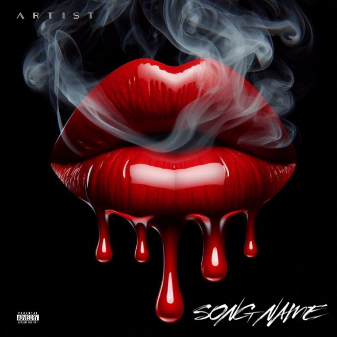 Lips mixtape album cover Template | PosterMyWall