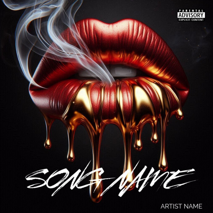 Lips Mixtape Cover Album Cover Template | PosterMyWall