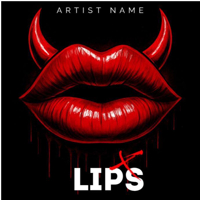 Modèle LIPS SONG ALBUM COVER | PosterMyWall