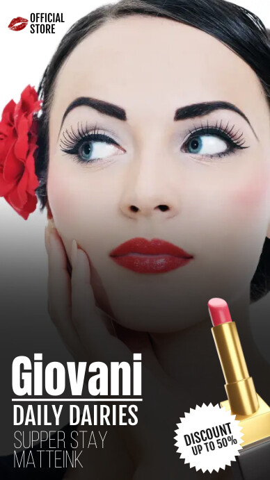 lipstick Sale Up to 50% Off Template | PosterMyWall