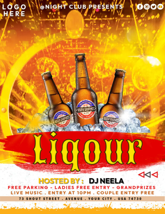 Liqouar Ads Template | PosterMyWall