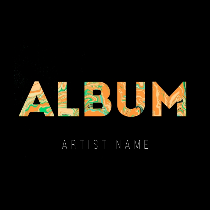 Liquid Paint Text Mask Album Song Cover Art Template | PosterMyWall