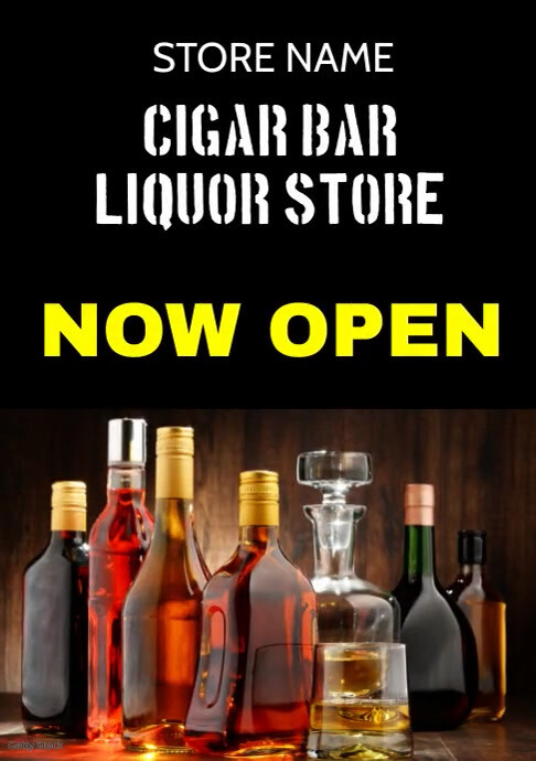 Copy of Liquor store | PosterMyWall