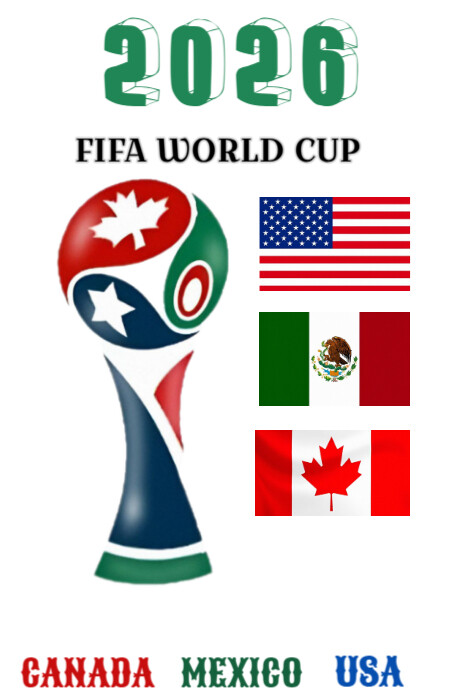List-based 2026 Fifa World Cup Poster Poster模板 | PosterMyWall