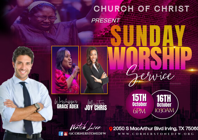 Copy of List-based Church Program A6 | PosterMyWall