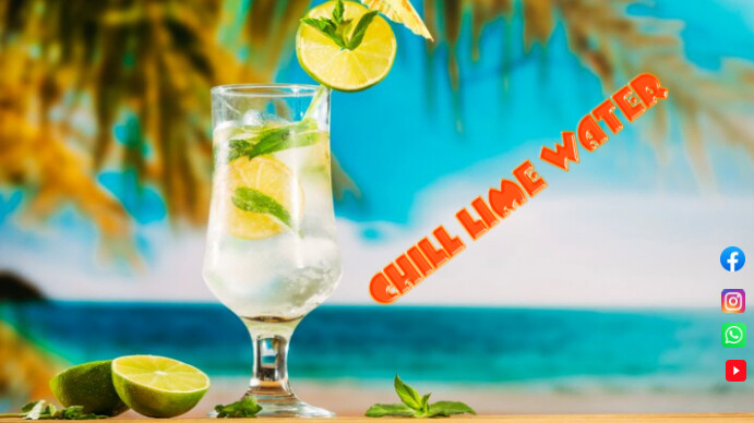 List-based Cold Lime Water Youtube Thumbnail Template | PosterMyWall
