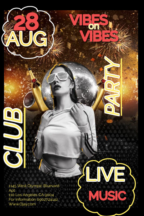 List-based Event Pinterest Graphic Template | PosterMyWall