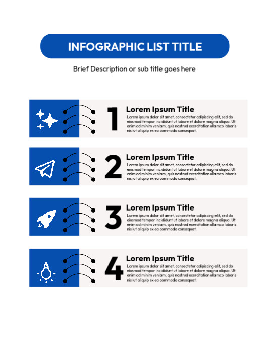 List-based Infographic List Flyer (us Letter) Template | PosterMyWall