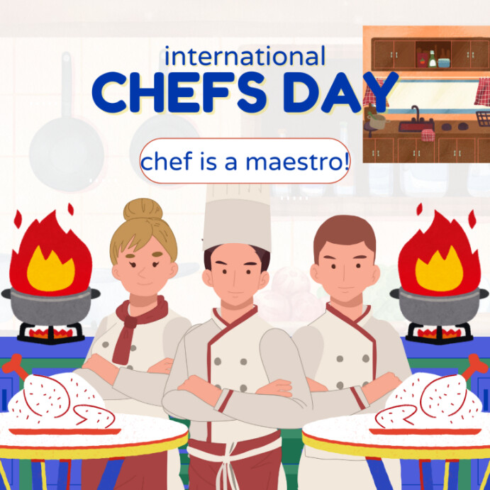 List-based International Chefs Day Instagram Post Template | PosterMyWall