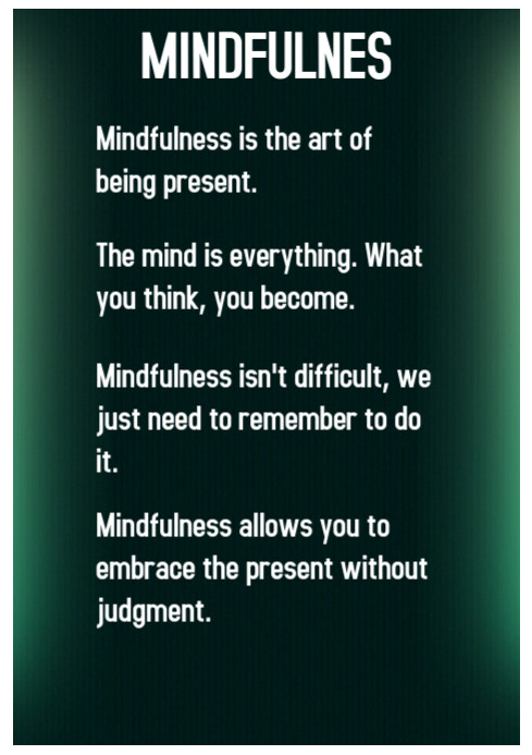 List-based Mindfulness Quotes A4 Template | PosterMyWall