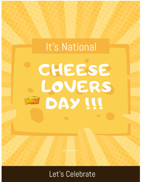 List-based National Cheese Lovers Day Flyer (us Letter) Templat ...