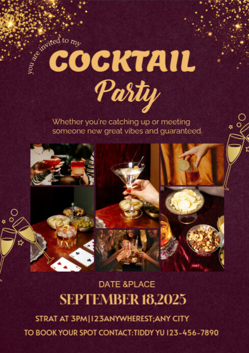 List-based Purple A4 Template | PosterMyWall