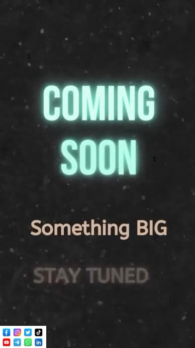List-based Something Big Is Coming Instagram Reel Template | PosterMyWall