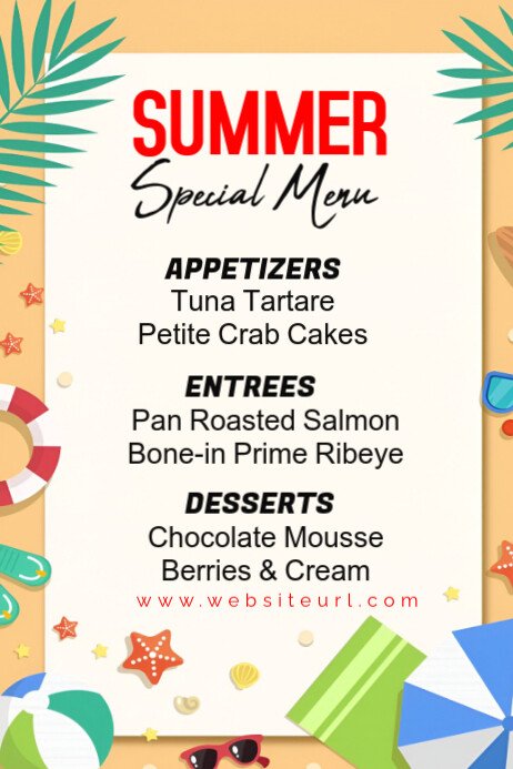 List-based Summer Day Poster Template | PosterMyWall