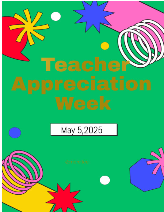 List-based Teacher Appreciation Week Flyer (us Letter) Template ...