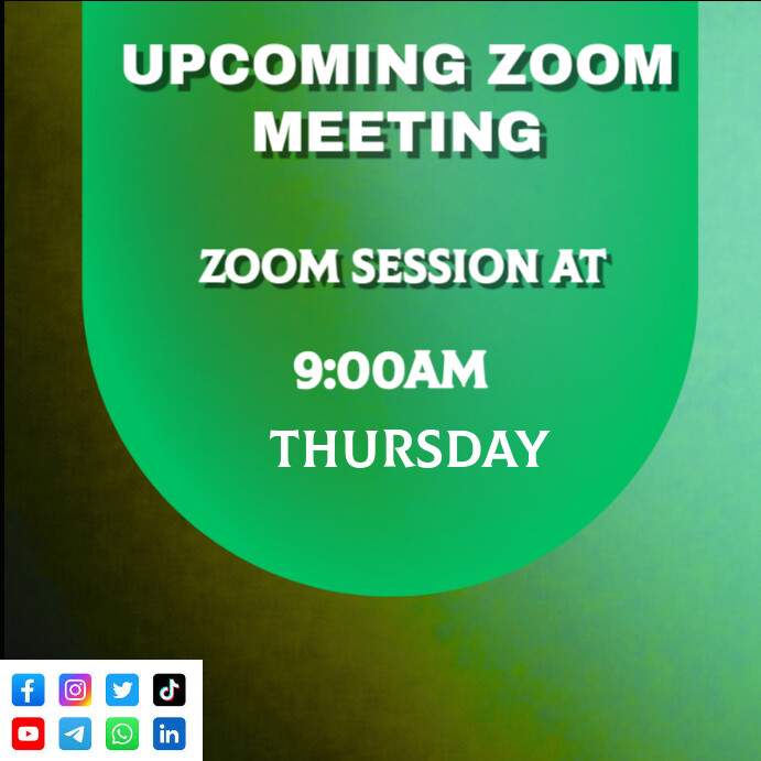 Plantilla de List-based Upcoming Zoom Meeting Instagram Post | PosterMyWall