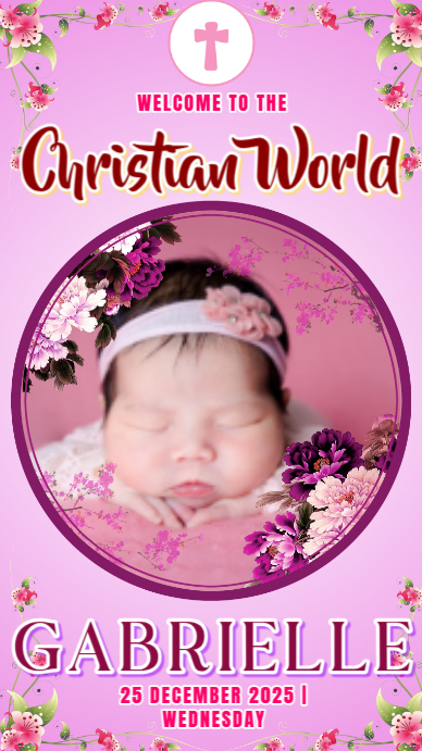 Plantilla de List-based Welcome To The Christian World Instagram Story ...