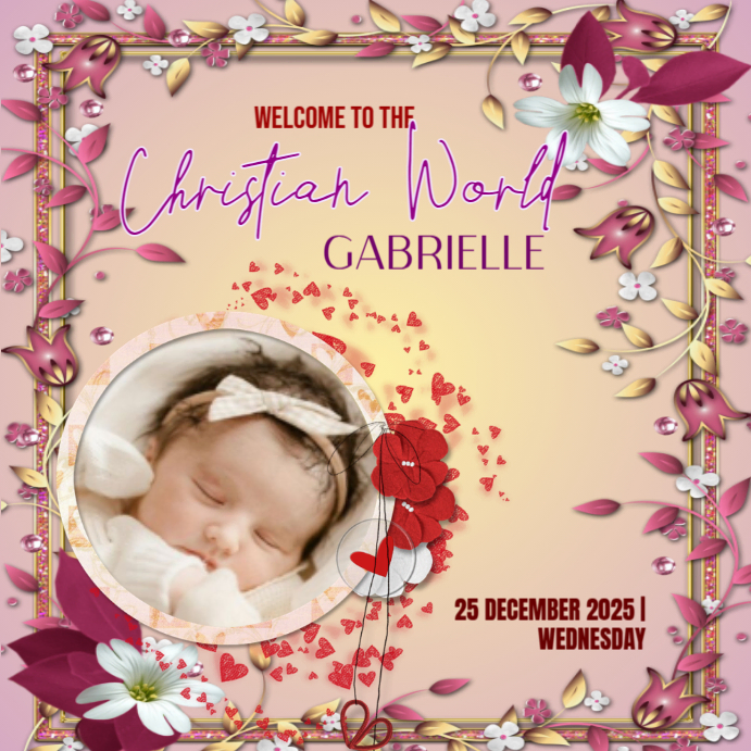 Plantilla de List-based Welcome To The Christian World Instagram Post ...