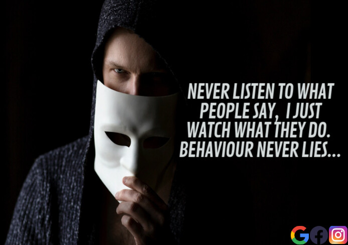 LISTEN AND BEHAVIOUR QUOTE TEMPLATE | PosterMyWall